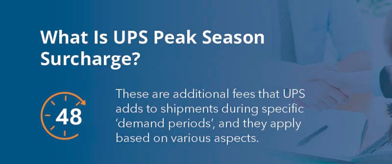 How Much Is UPS Peak Surcharge for 2023-2024?